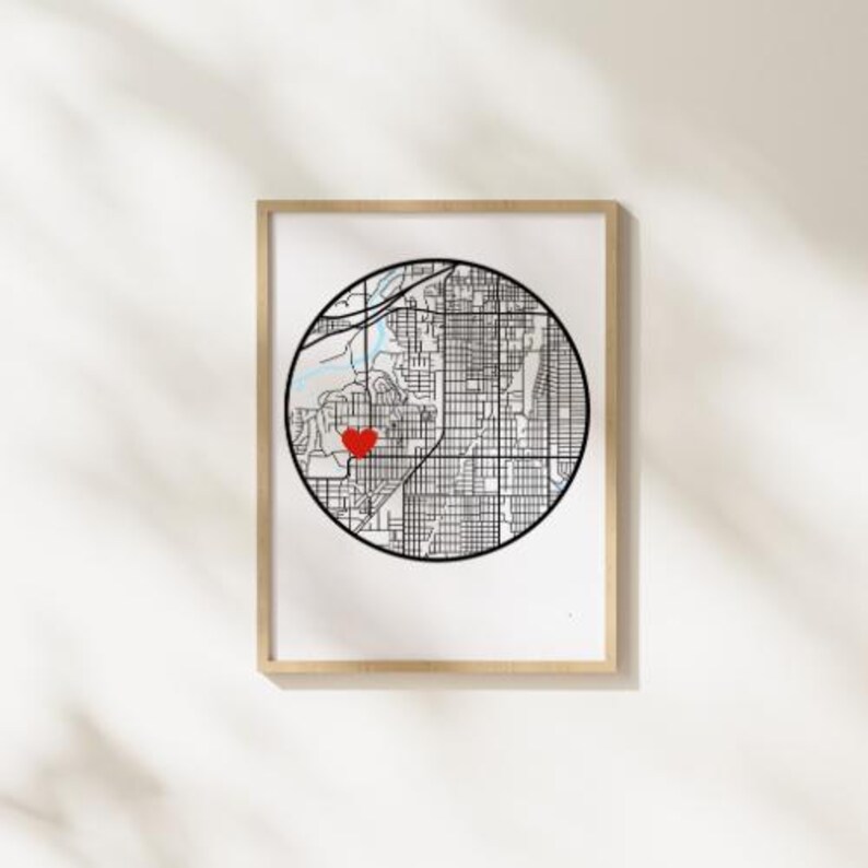 Custom Map for Newlyweds Digital Map Gift for Bride and Groom Where We ...