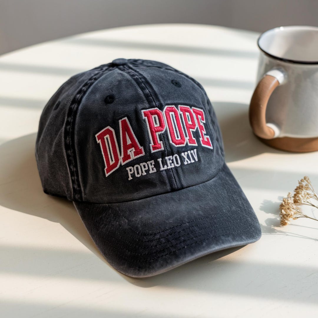 Embroidered Da Pope Leo XIV Hat, Religious Vatican Gift - Etsy
