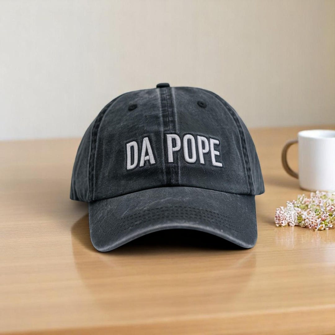 Embroidered Da Pope Pope Leo XIV New Pope Hat, Religious Top Pope Hat ...
