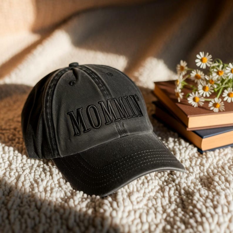 Mommin Embroidered Baseball Cap - Minimalist Mom Hat - Etsy