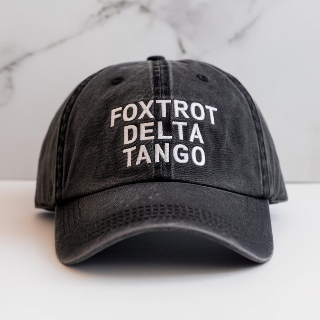 Embroidered Foxtrot Delta Tango Hat, FDT Military Alphabet Anti Trump ...