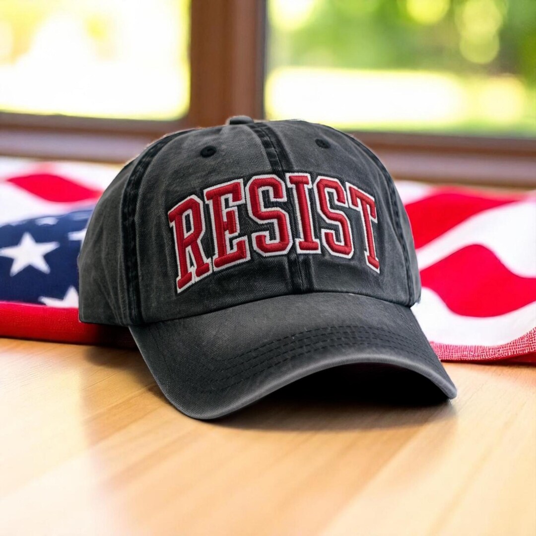 Embroidered Resist Hat, Wildflower Protest Baseball Cap - Etsy