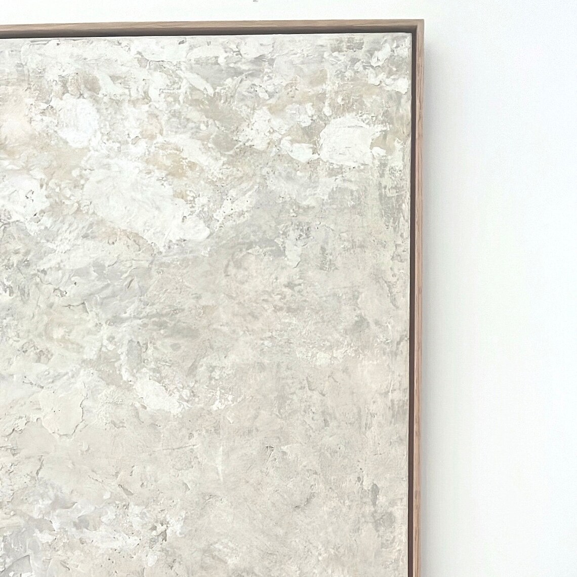 24" X 36" Original Textured Clay Plaster Wall Art Hand Cut Frame ...