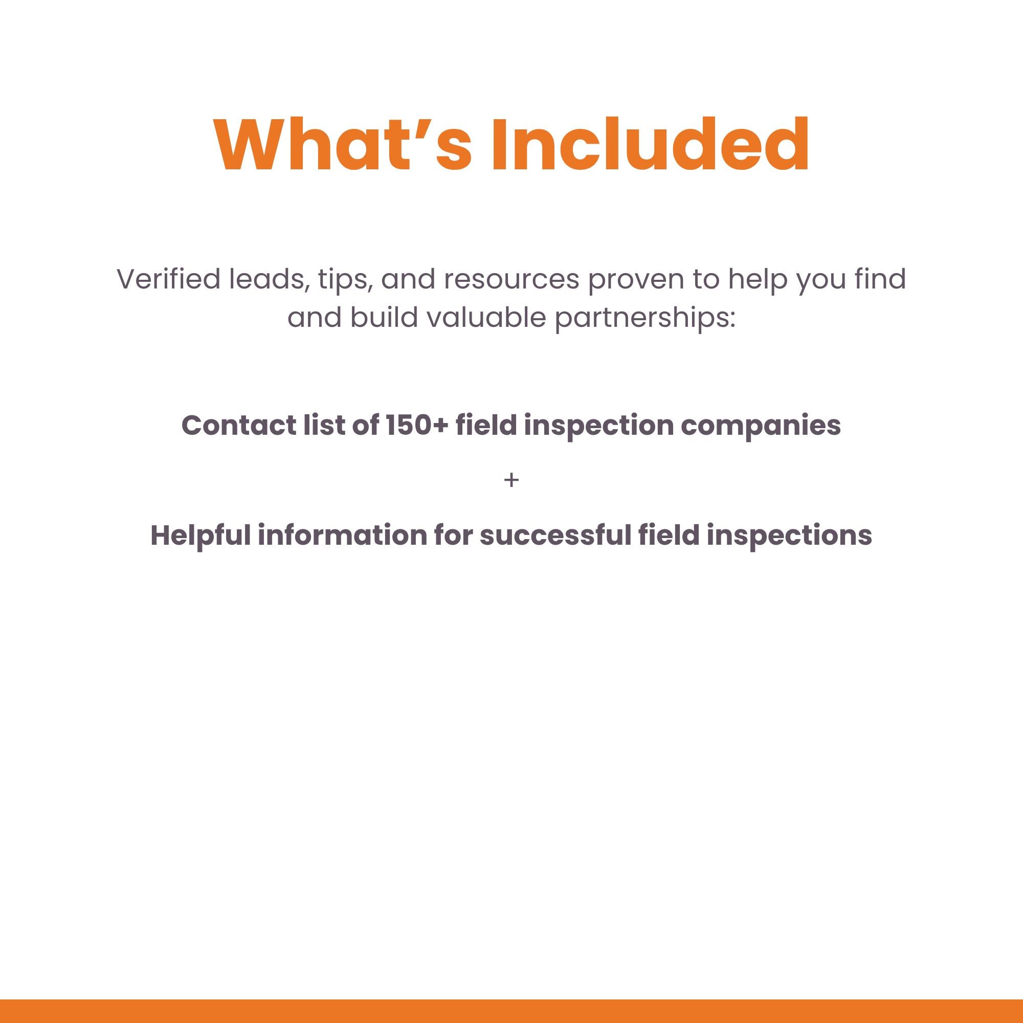Field Inspection Marketing List for Notaries and Signing Agents, Notary ...