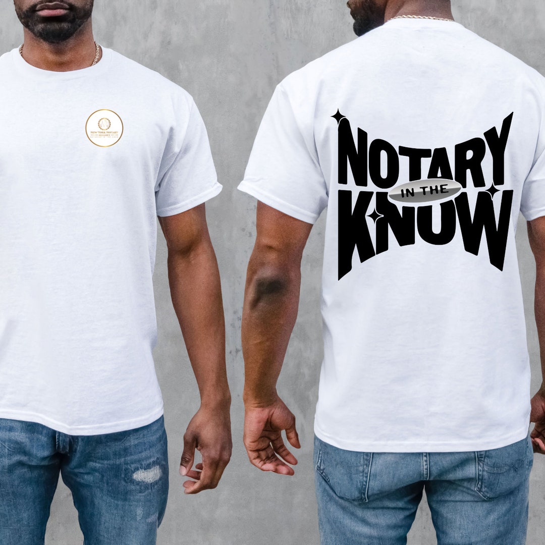 Unisex Cotton T-shirt for New York Notary Alliance Members - Etsy