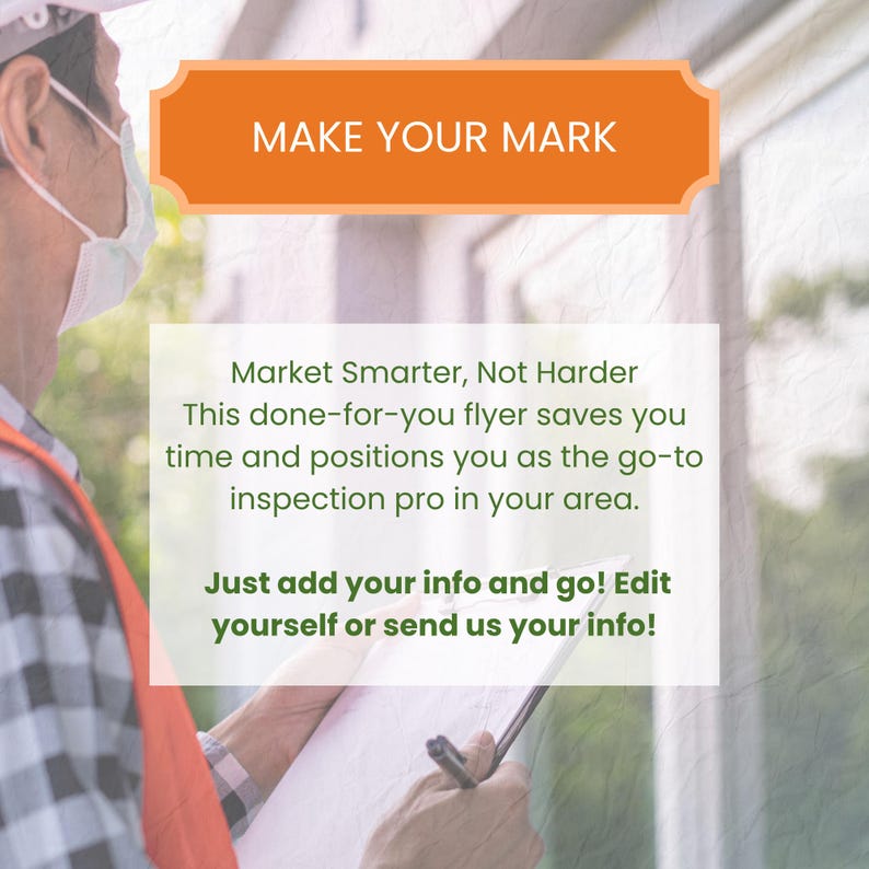 Field Inspection Flyer Template, Canva Editable, Digital Download ...