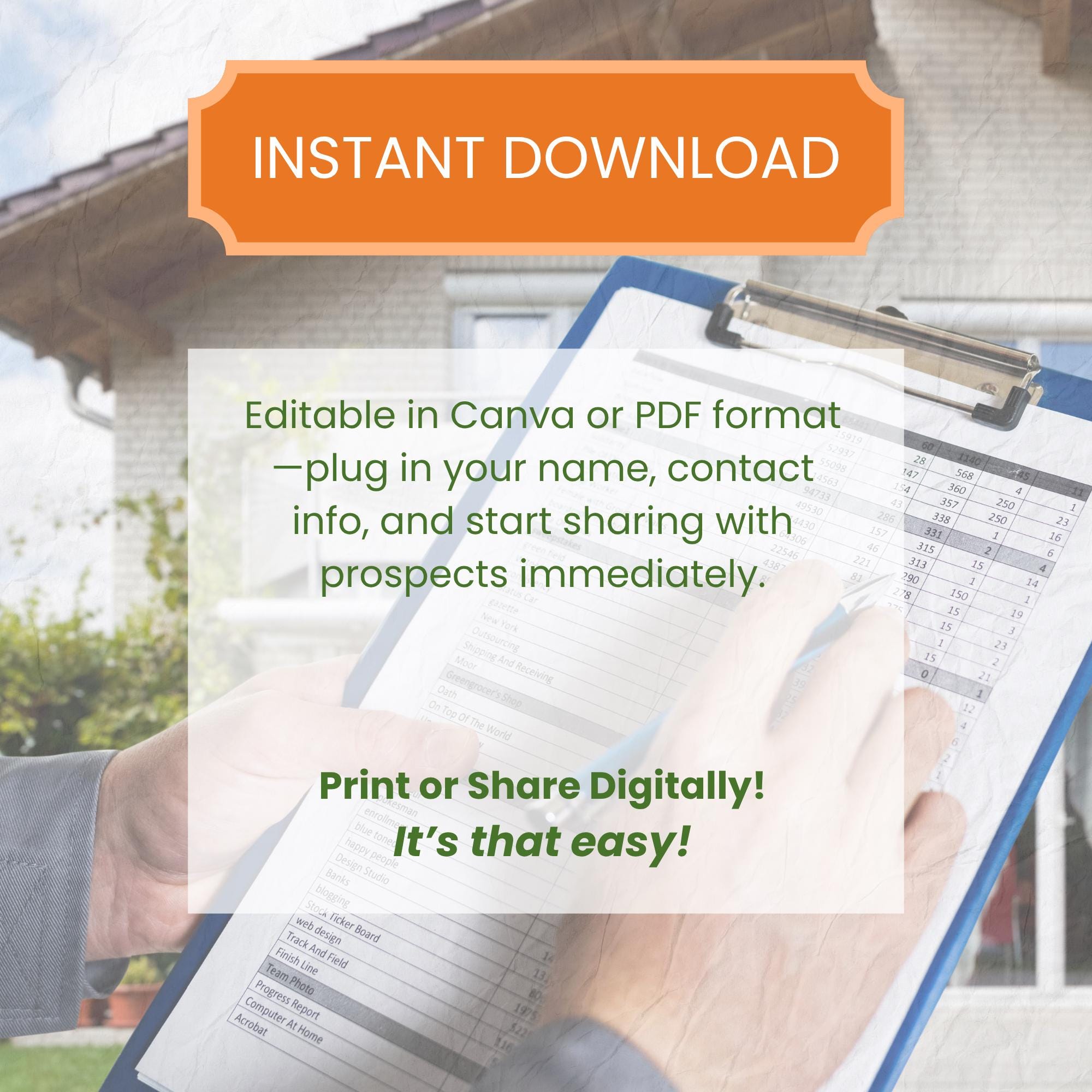 Field Inspection Flyer Template, Canva Editable, Digital Download ...