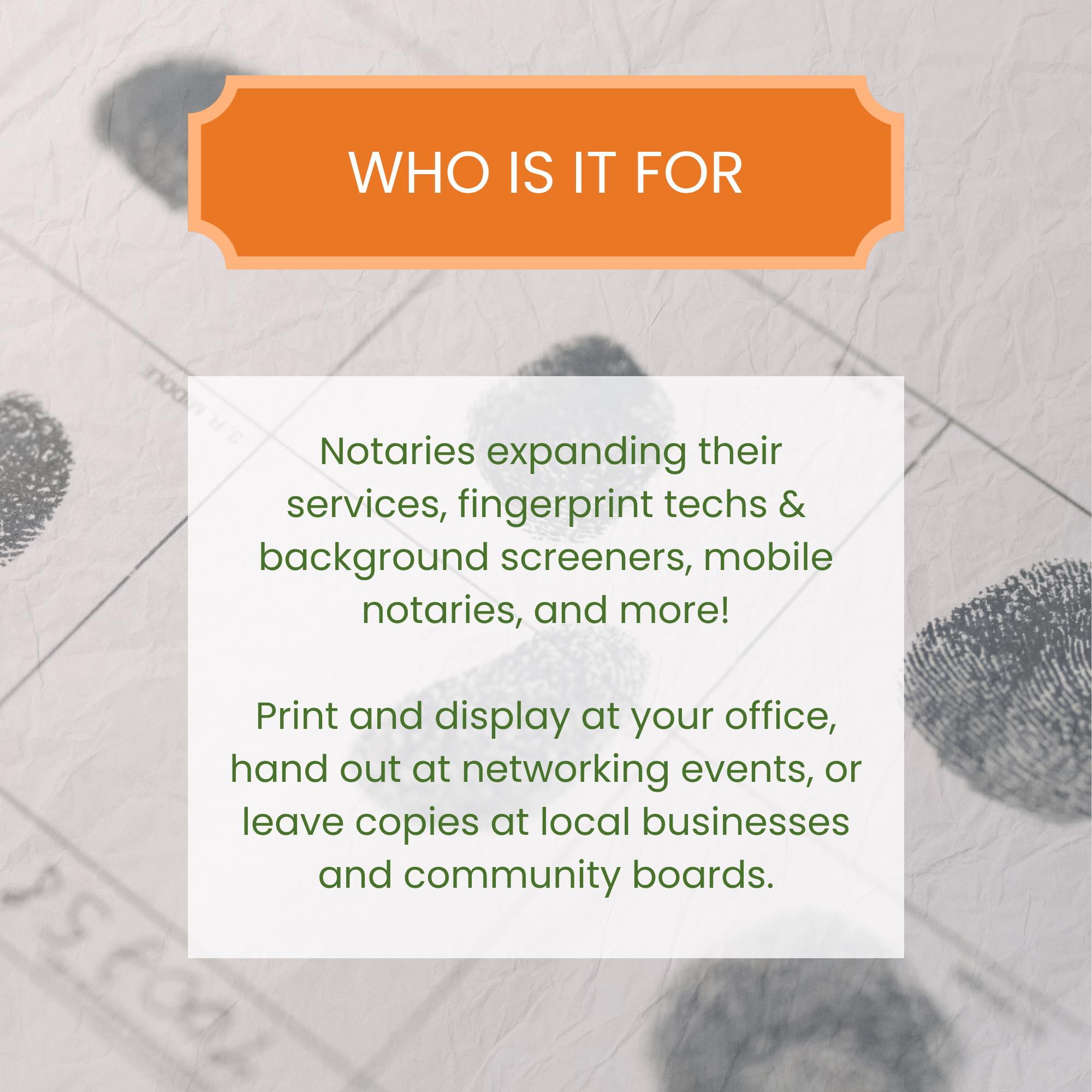 Fingerprinting Services Flyer Template, Brandable & Customizable Canva ...