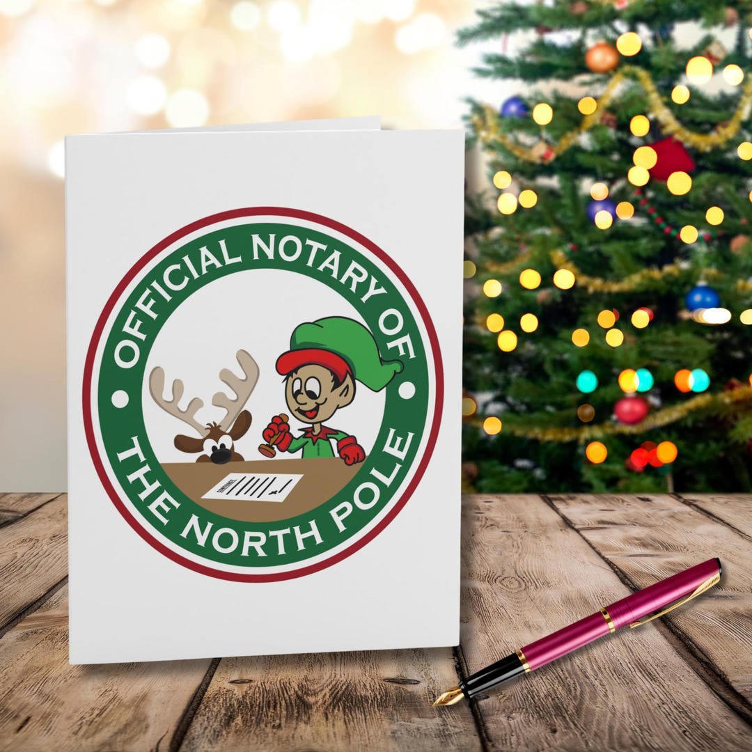 Branded Official Notary of the North Pole Card, Funny & Heartfelt ...