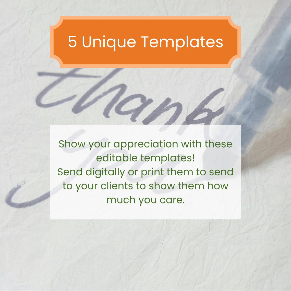 5 Thank You Note Templates for Clients – Editable in Free Canva ...