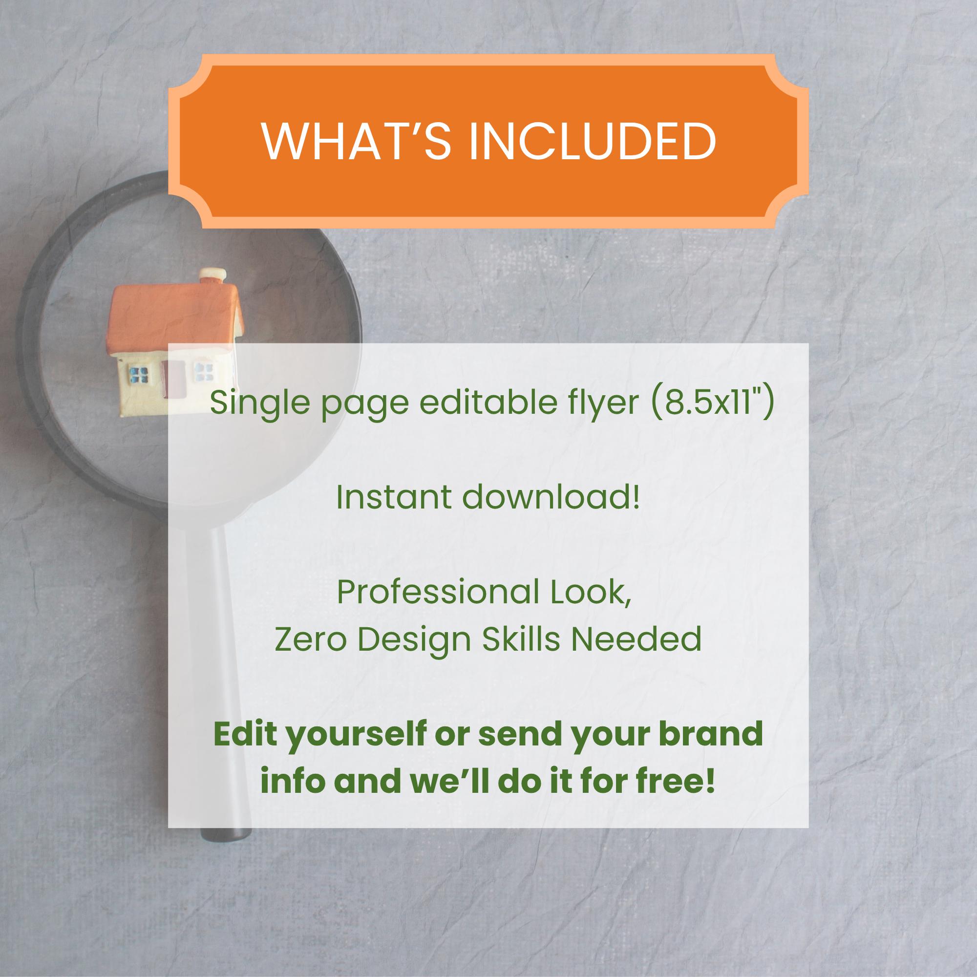 Field Inspection Flyer Template, Canva Editable, Digital Download ...