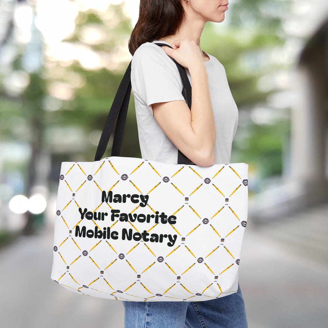 Personalized Notary Public Tote Bag, Loan Signing Agent Bag, Notary ...