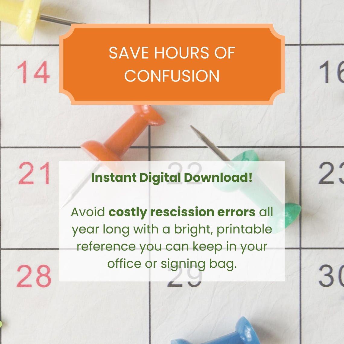 2026 Rescission Calendar for Notaries, Notary Signing Agents, Loan ...