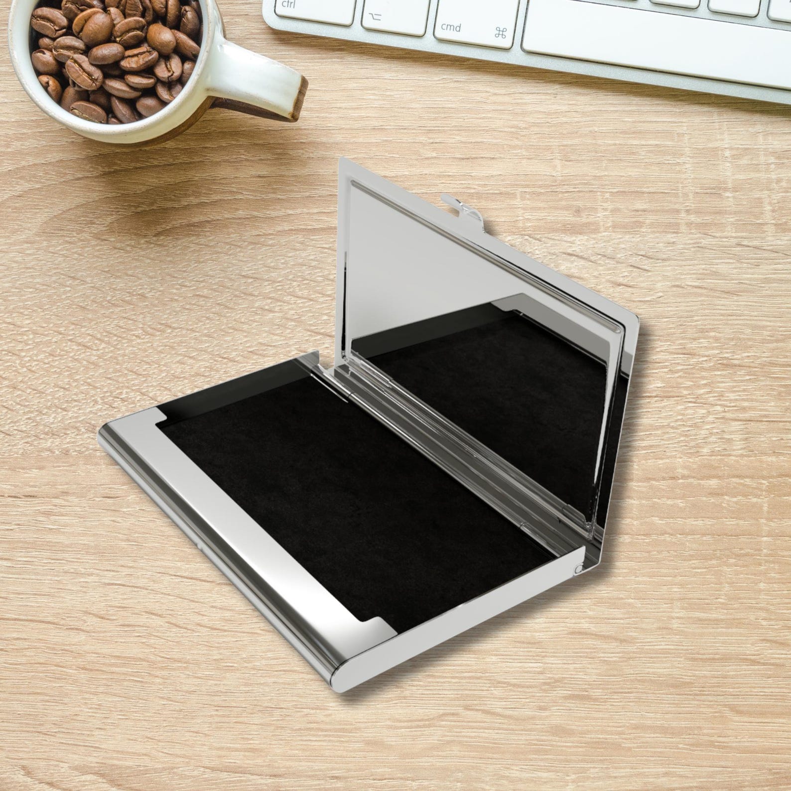 Notary Public Business Card Holder, Custom Metal Cardholder for Mobile ...