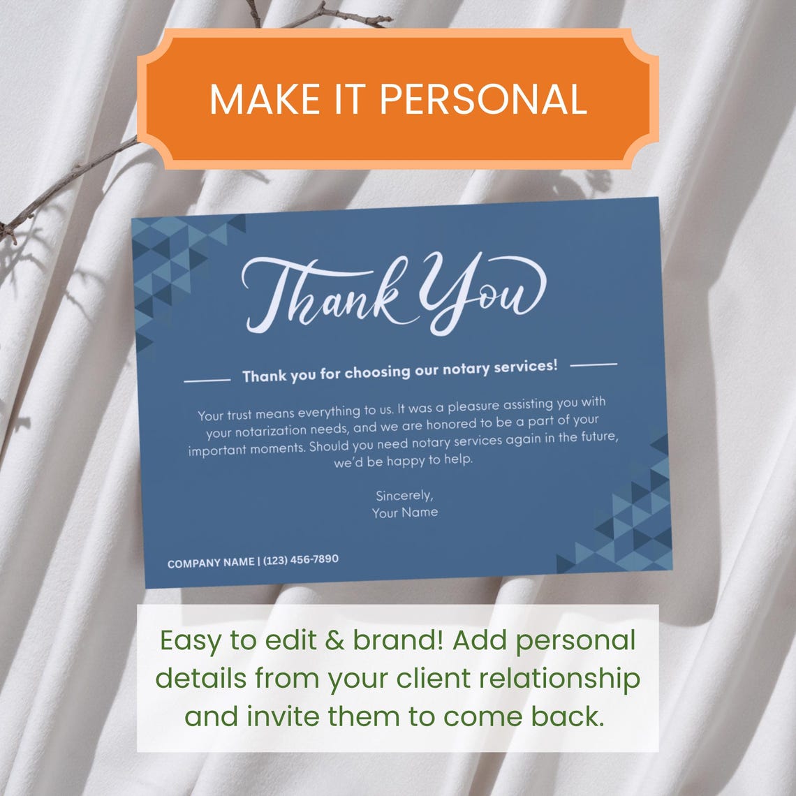 5 Thank You Note Templates for Clients – Editable in Free Canva ...