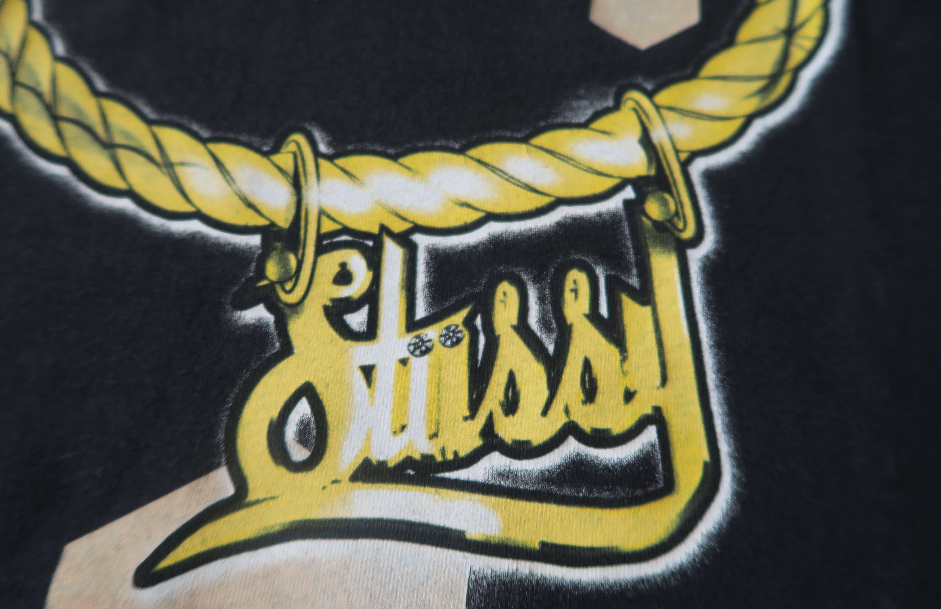 Stussy Collab Customade Gold Chain Logo Print T-shirt - Etsy