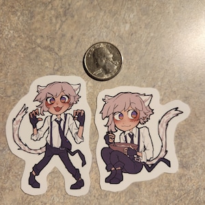 Bungou Stray Catboy Vinyl Stickers - Etsy