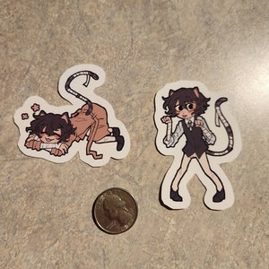 Bungou Stray Catboy Vinyl Stickers - Etsy