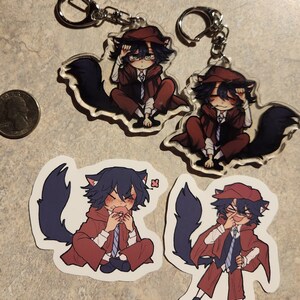 Bungou Stray Catboy 2.5" Double-sided Charms - Etsy