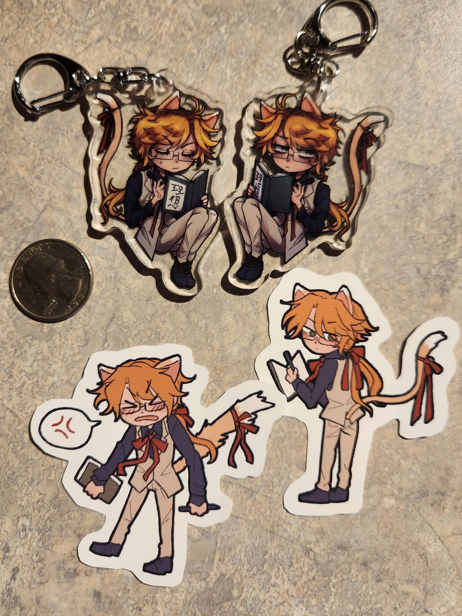 Bungou Stray Catboy 2.5 Double-sided Charms - Etsy