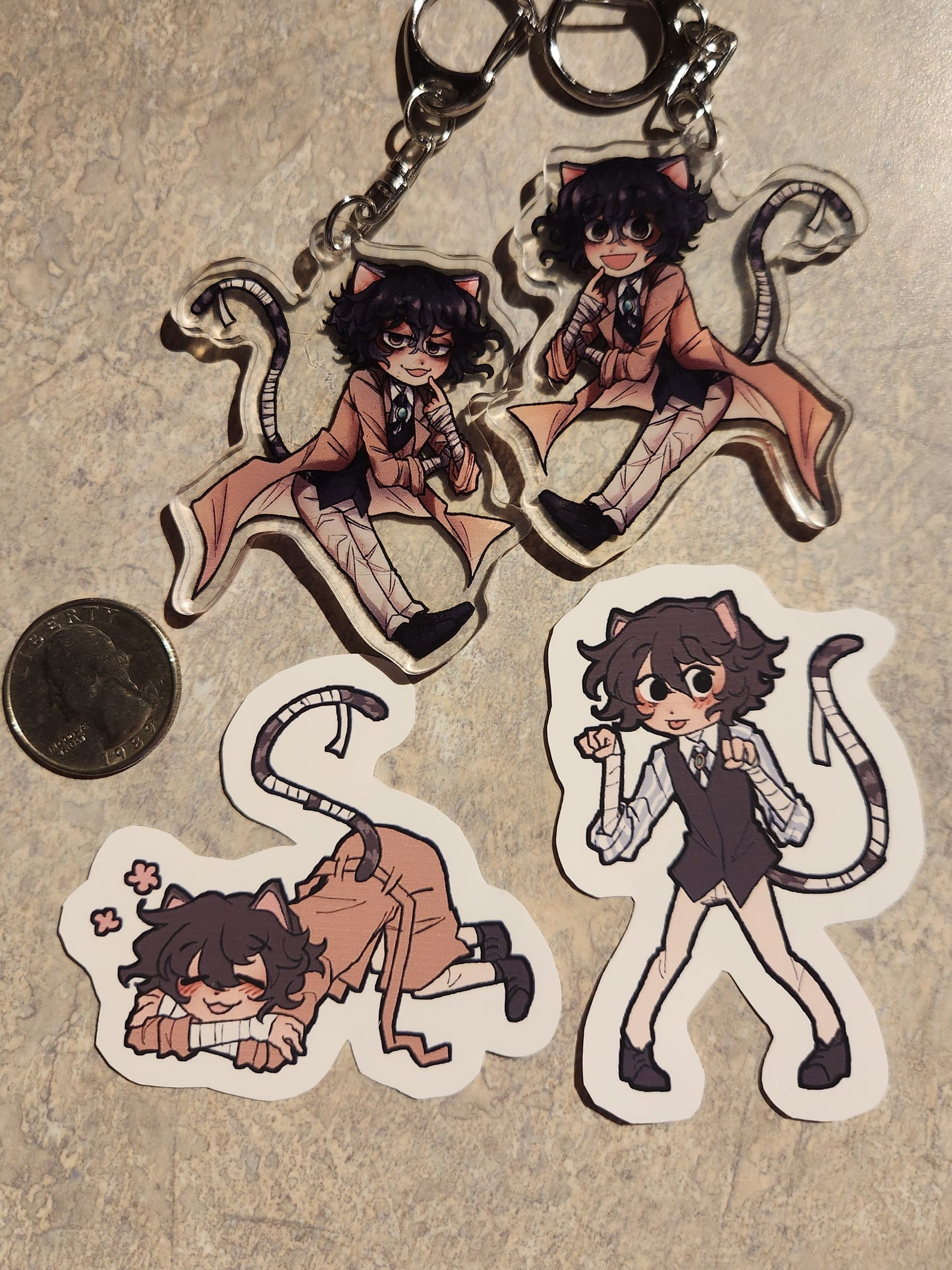 Bungou Stray Catboy 2.5 Double-sided Charms - Etsy