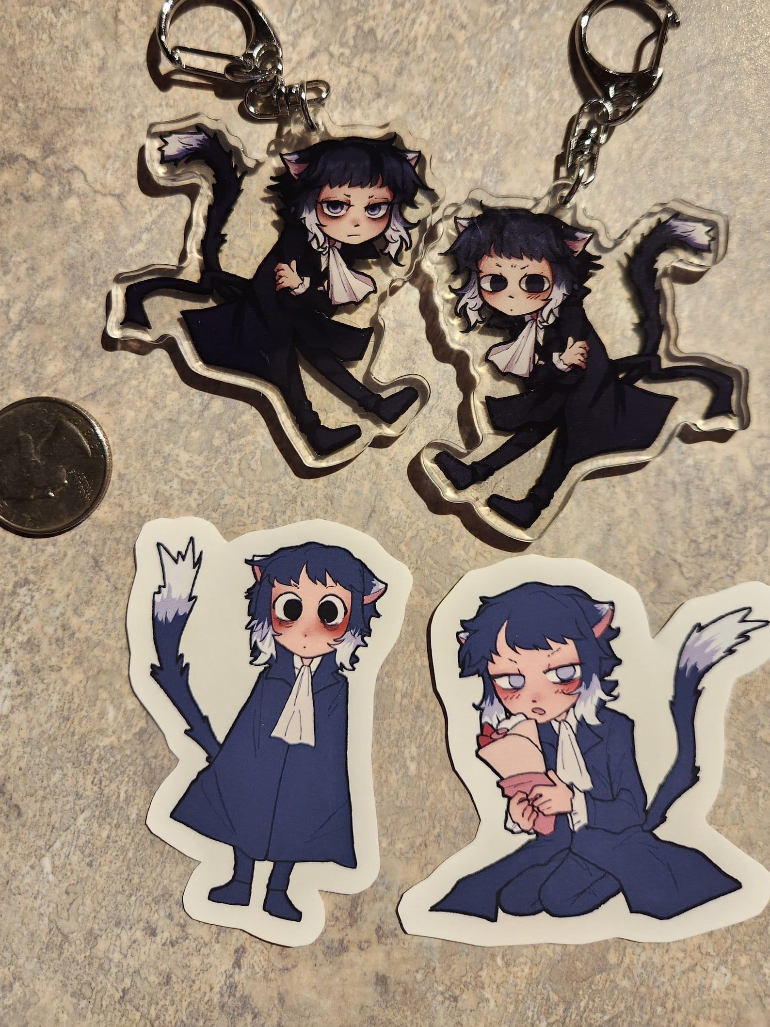 Bungou Stray Catboy 2.5 Double-sided Charms - Etsy
