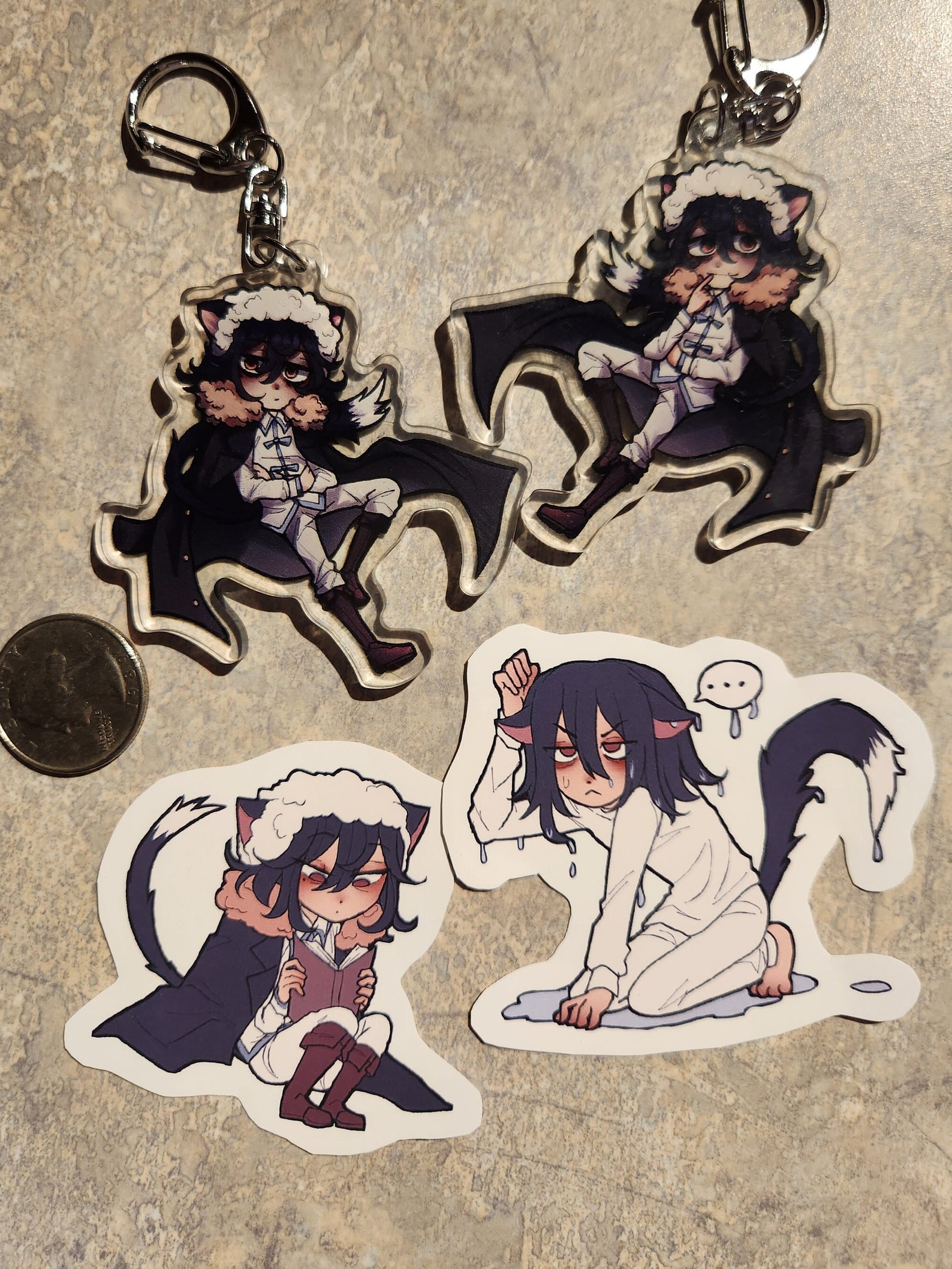 Bungou Stray Catboy 2.5 Double-sided Charms - Etsy