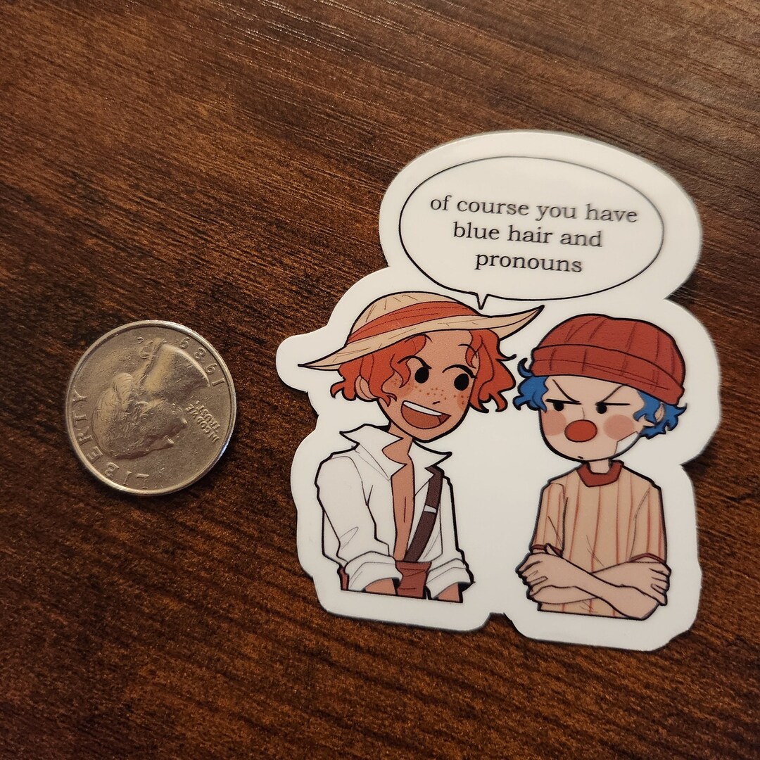 Shuggy Pronouns Glossy Die Cut Sticker - Etsy