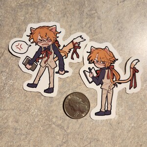 Bungou Stray Catboy Vinyl Stickers - Etsy