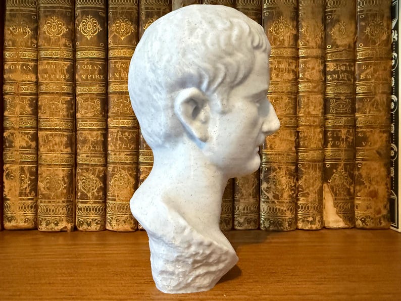 Tiberius Bust | Ancient Rome Sculpture | Classical Desk or Bookshelf ...