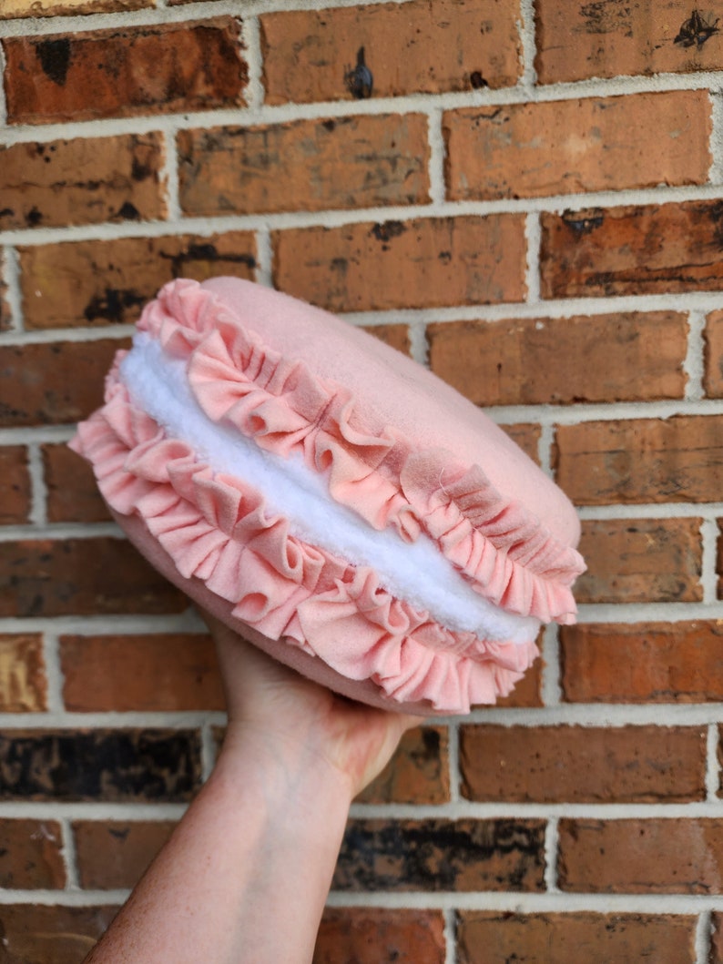 GIANT Handmade Felt Pink Macaroon; Wreath Attachment or Decor - Etsy