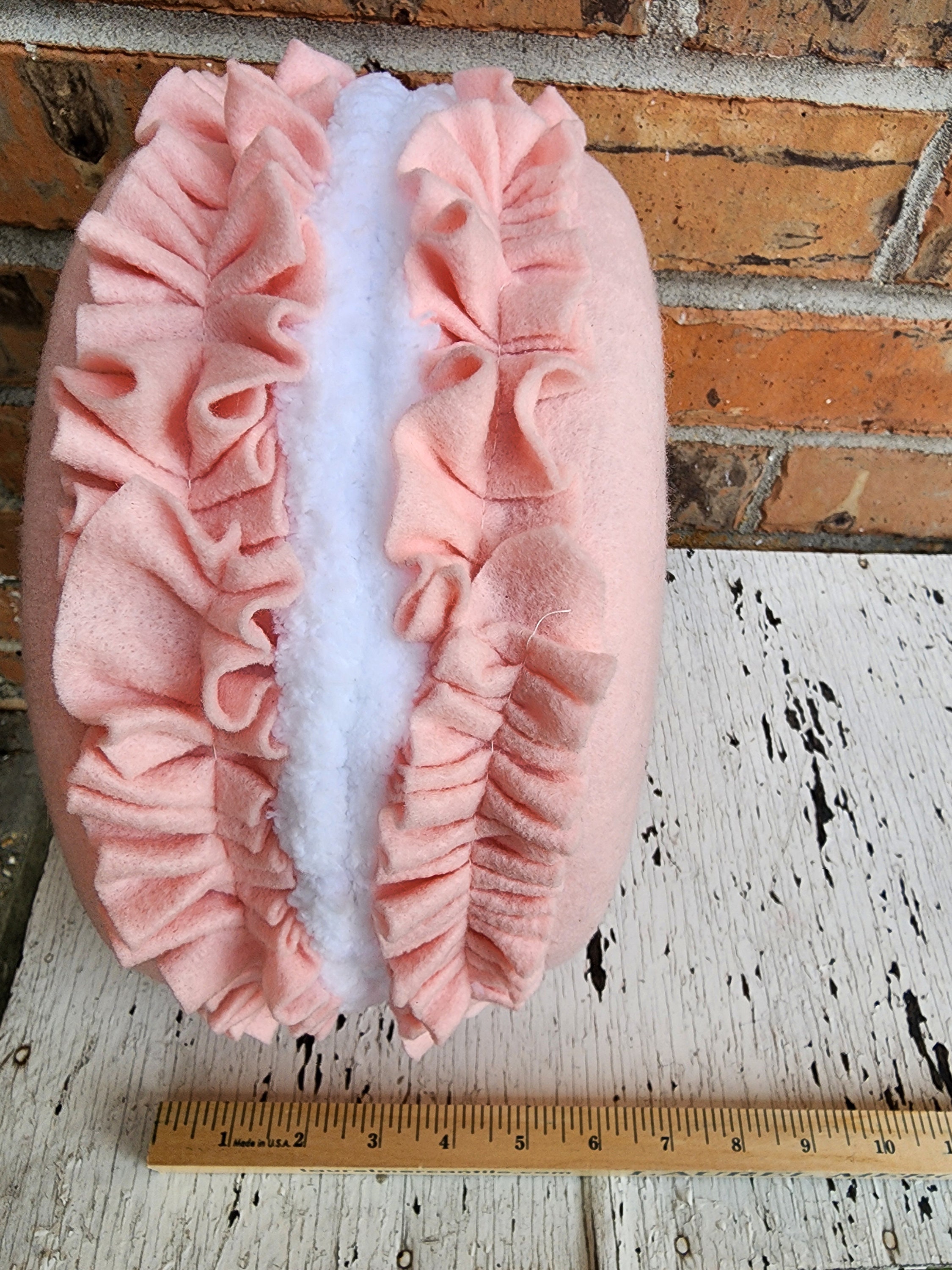 GIANT Handmade Felt Pink Macaroon; Wreath Attachment or Decor - Etsy