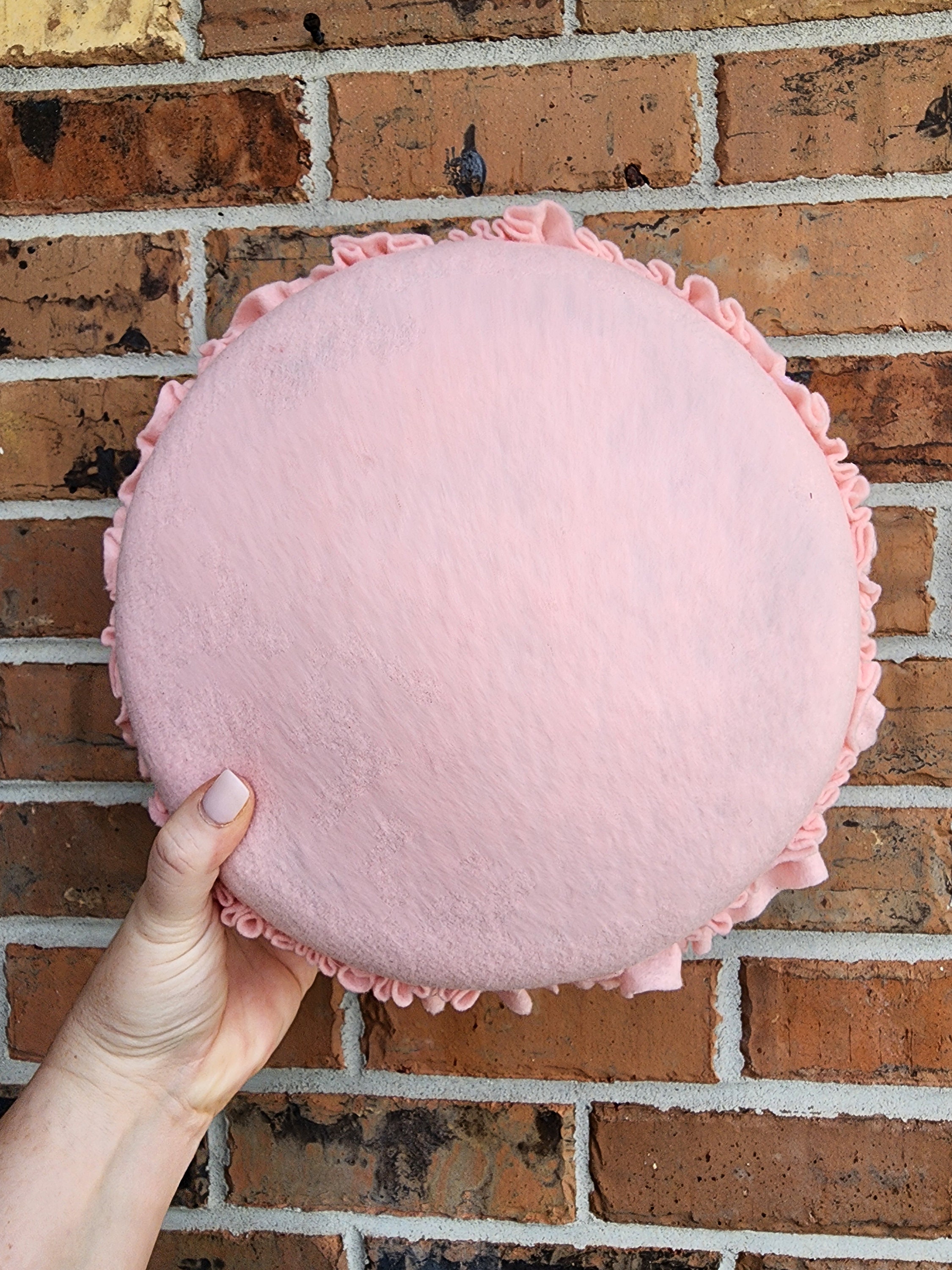 GIANT Handmade Felt Pink Macaroon; Wreath Attachment or Decor - Etsy