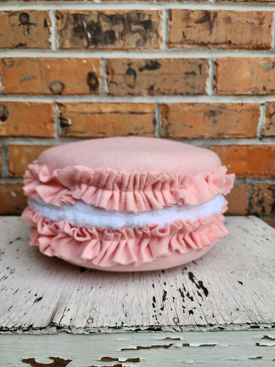GIANT Handmade Felt Pink Macaroon; Wreath Attachment or Decor - Etsy