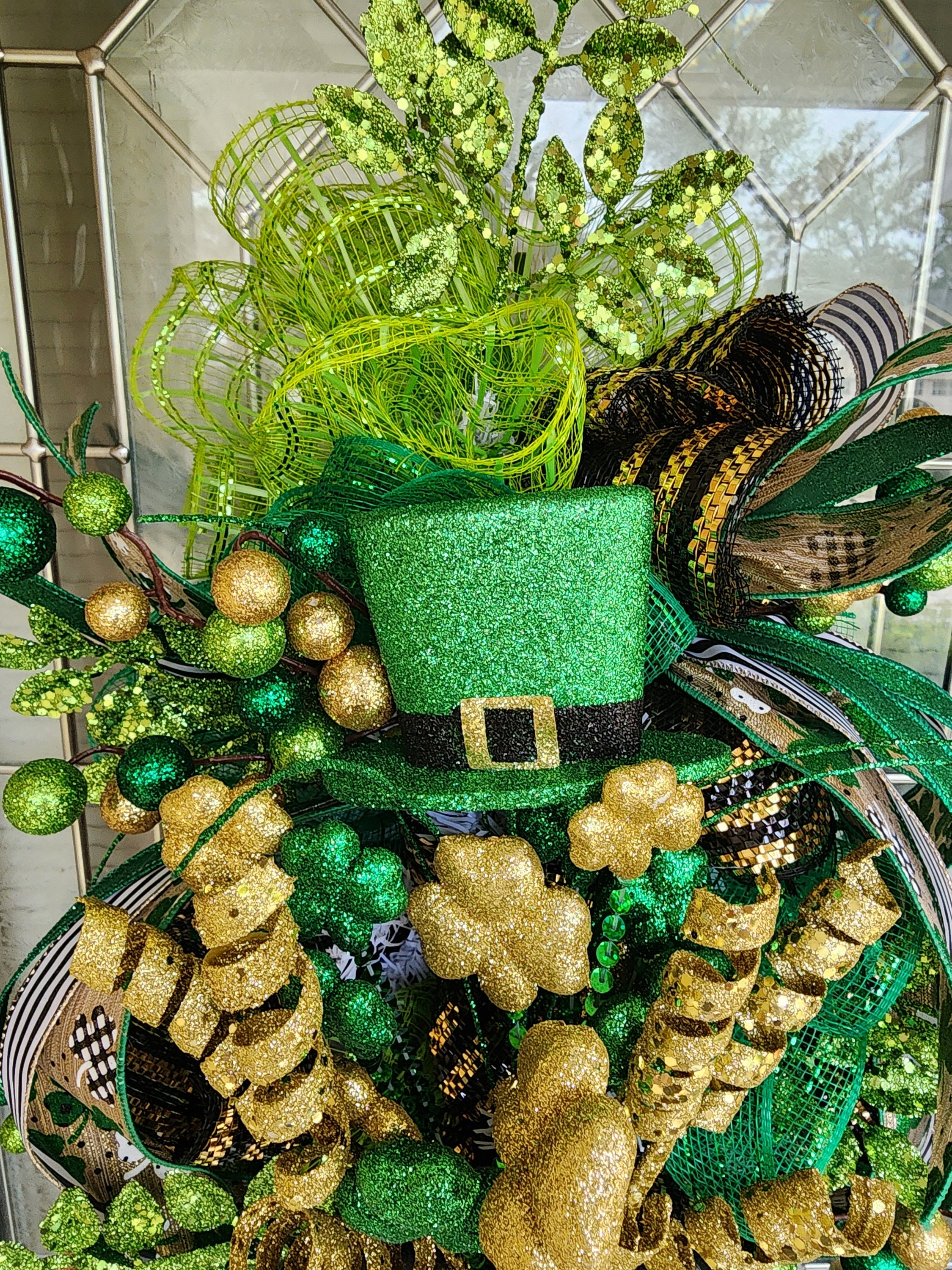 Handmade St. Patrick's Day Swag With Leprechaun's Gold, Shamrock ...