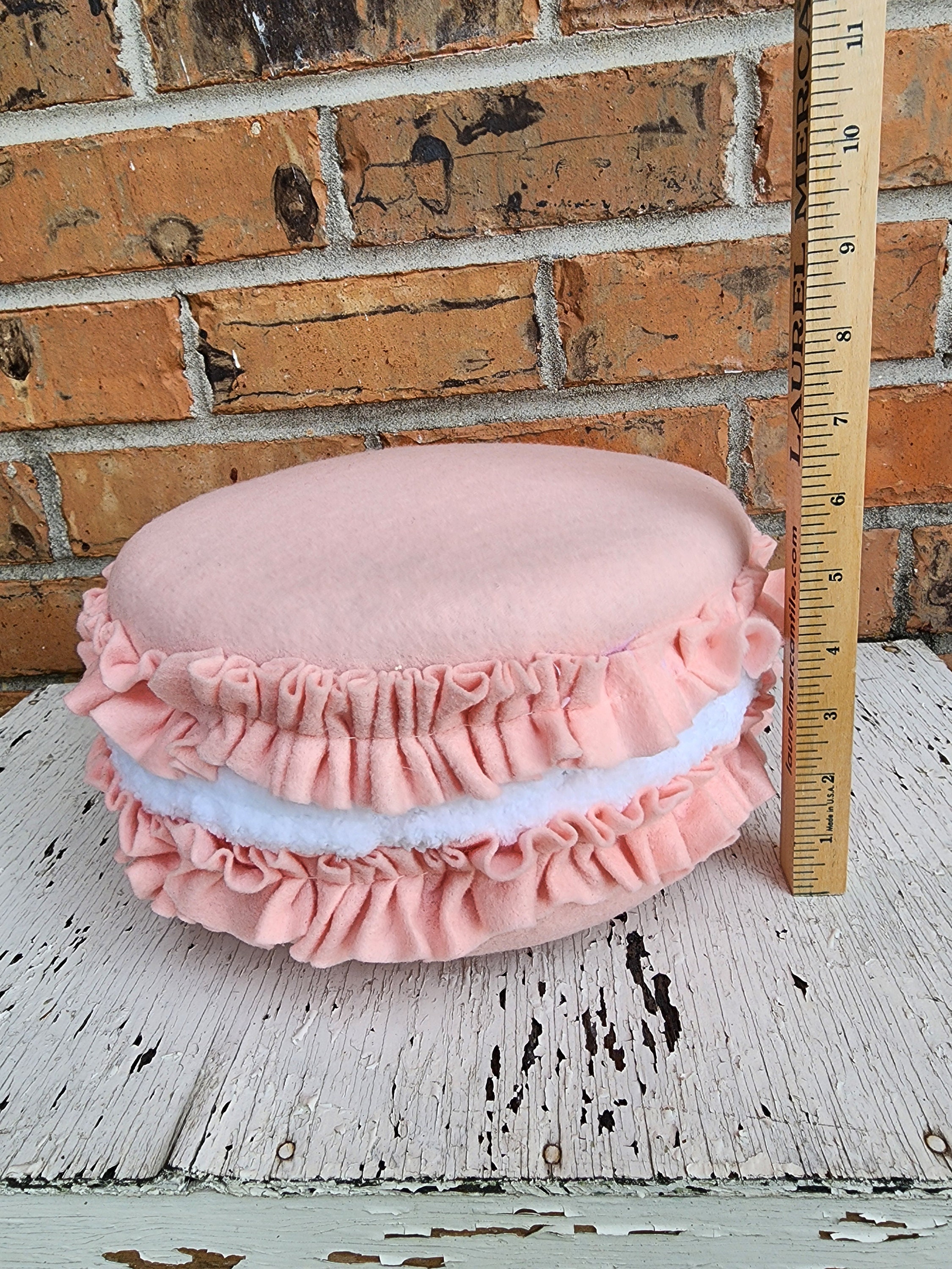 GIANT Handmade Felt Pink Macaroon; Wreath Attachment or Decor - Etsy