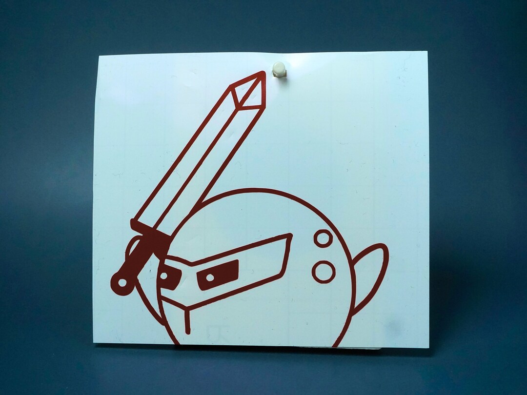 Swordsman Kirby Fighter, Anime Art Stickers, Manga Stickers for Laptop ...