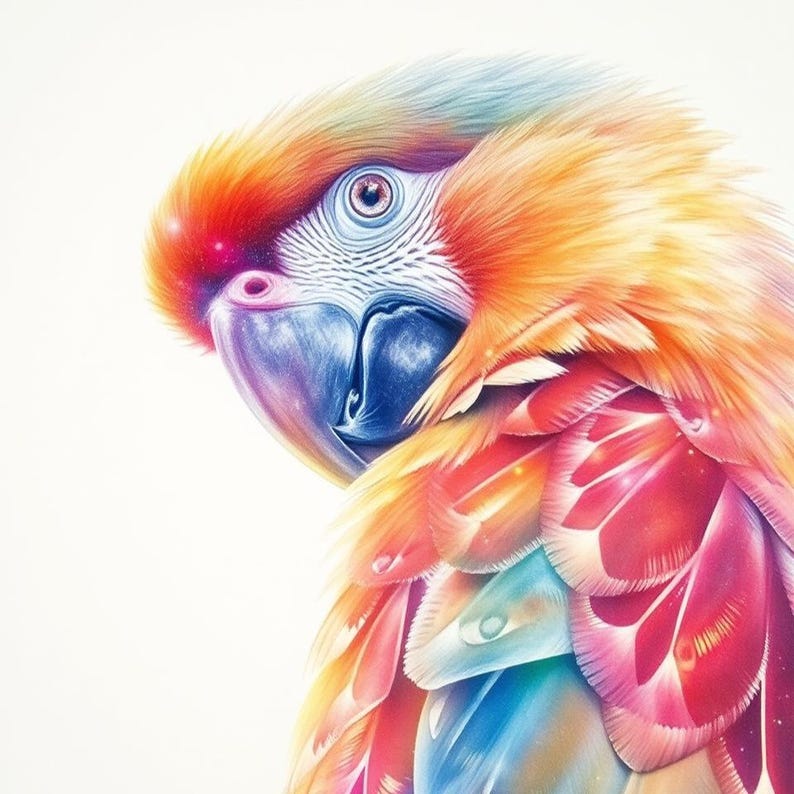 6 Awesome HD and 4k Images of Parrots. Cartoon Style With Some Wearing ...