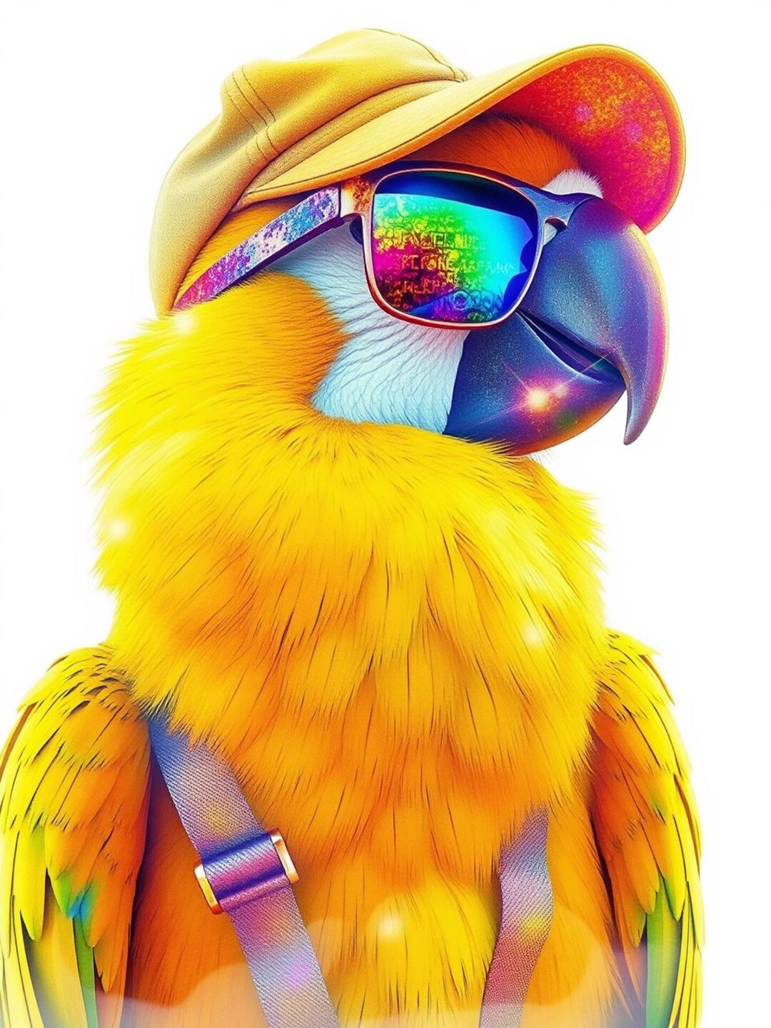 6 Awesome HD and 4k Images of Parrots. Cartoon Style With Some Wearing ...