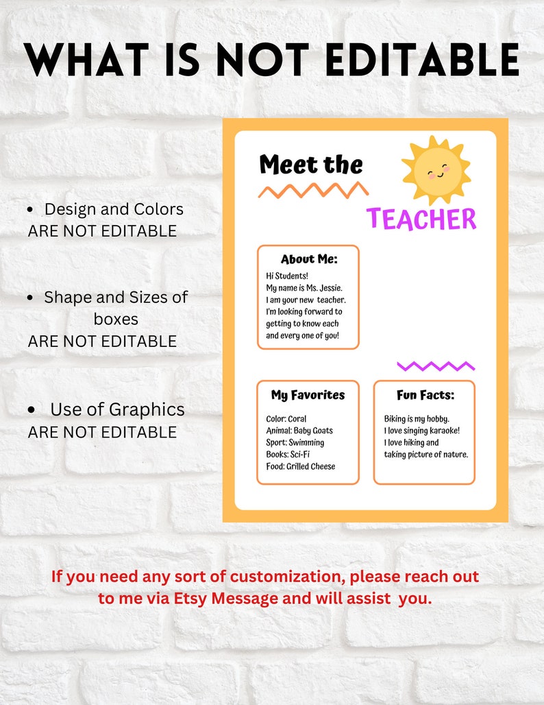 Meet the Teacher Template, Meet Your Teacher, Meet Your Teacher ...