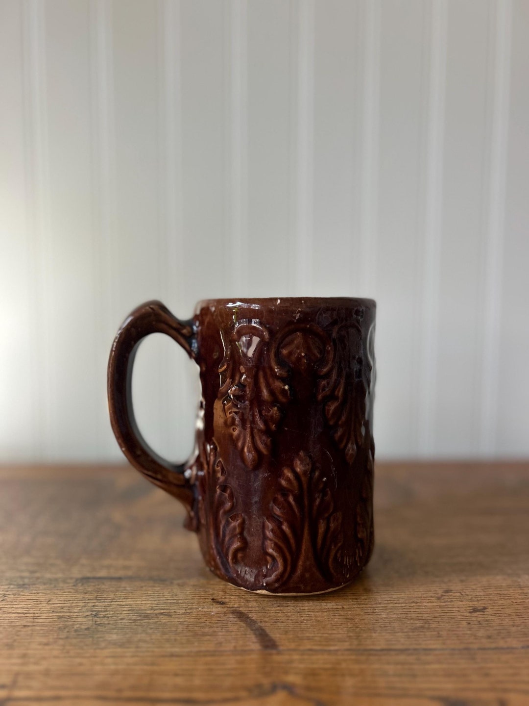 Rockingham Glaze 19th Century Stoneware Mug - Etsy