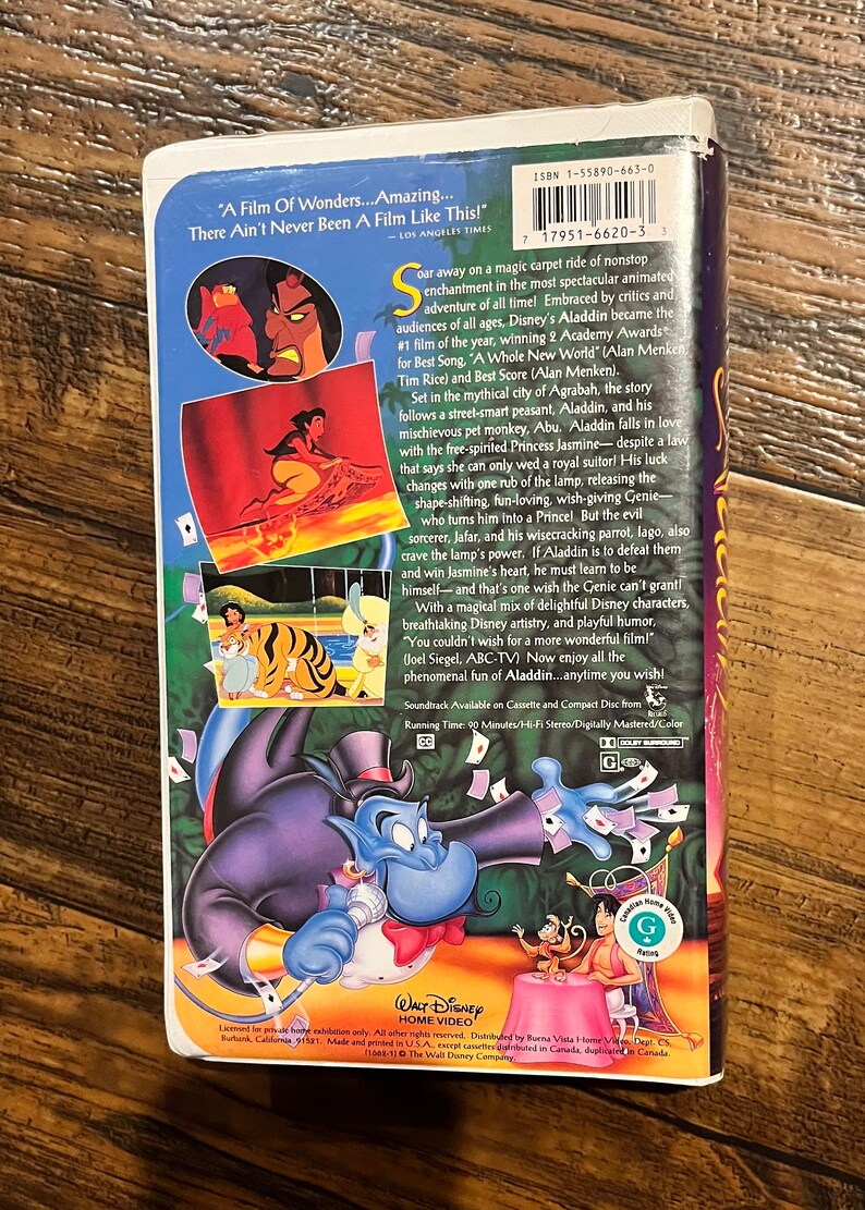 Aladdin Black Diamond Vhs - Etsy