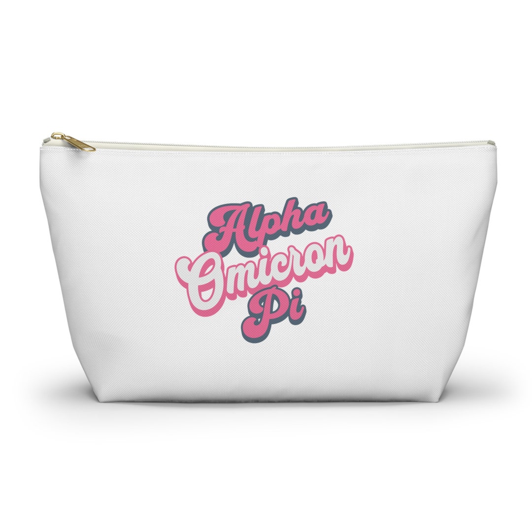 Alpha Omicron Pi Cosmetic Bag, Aopi Sorority Gift - Etsy
