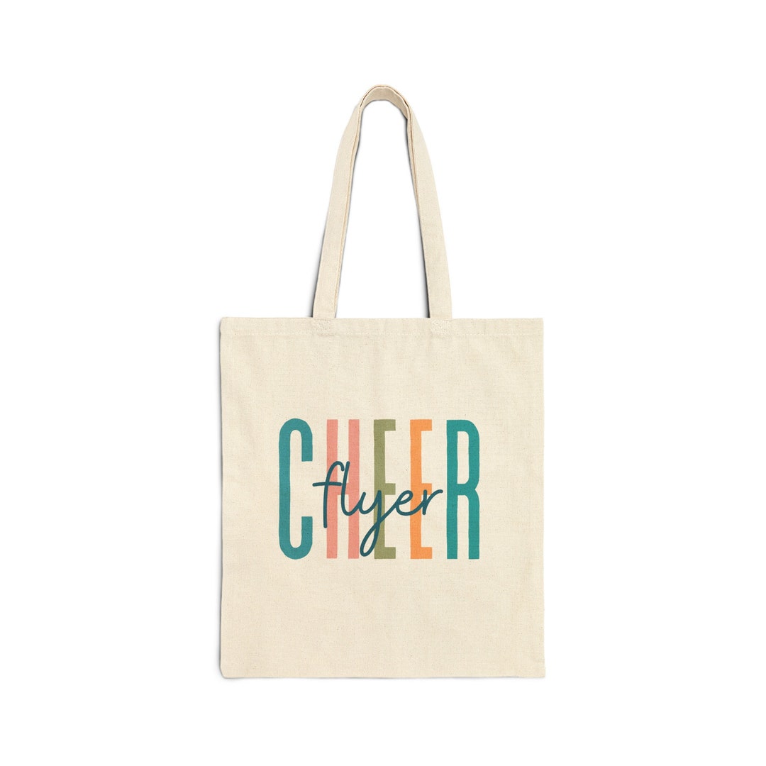 Cheer Flyer Canvas Bag, Cheerleader Gift, Cheer Gift, Customized Cheer ...