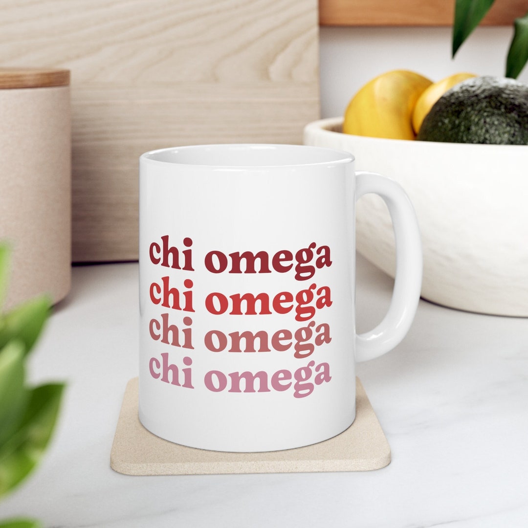 Chi Omega Mug, Sorority Gift, Chi Omega Coffee Mug, Chi O Gift - Etsy