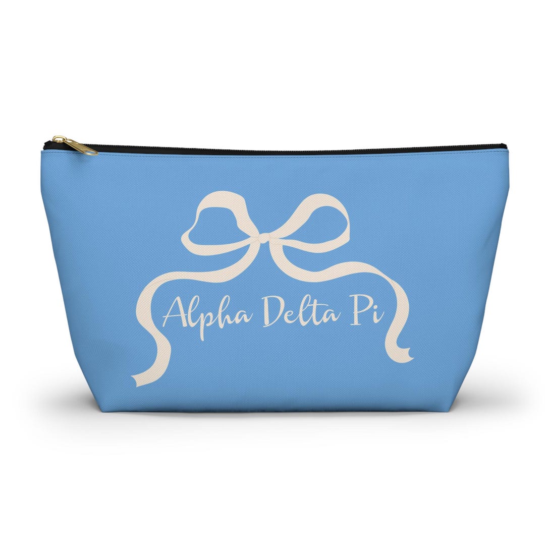 Alpha Delta Pi Bag, Accessory Pouch With Adpi Sorority, Adpi Makeup Bag ...