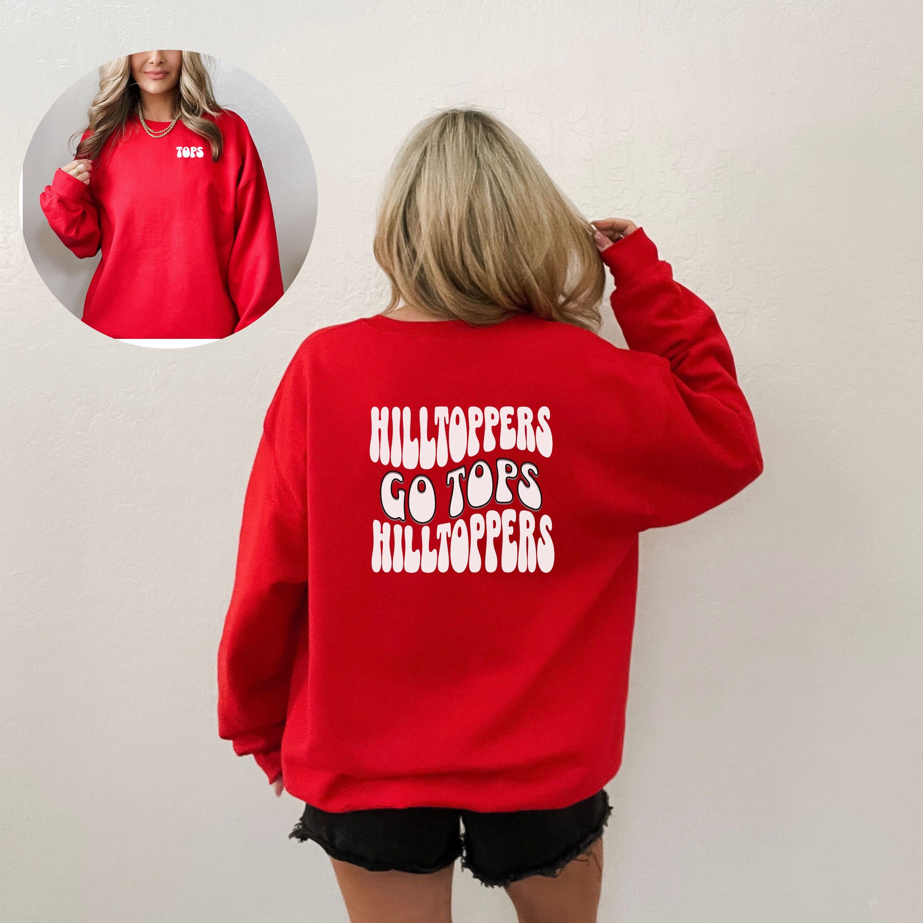 Hilltoppers Sweatshirt, Western Kentucky Crewneck Sweatshirt, Tops Gift ...