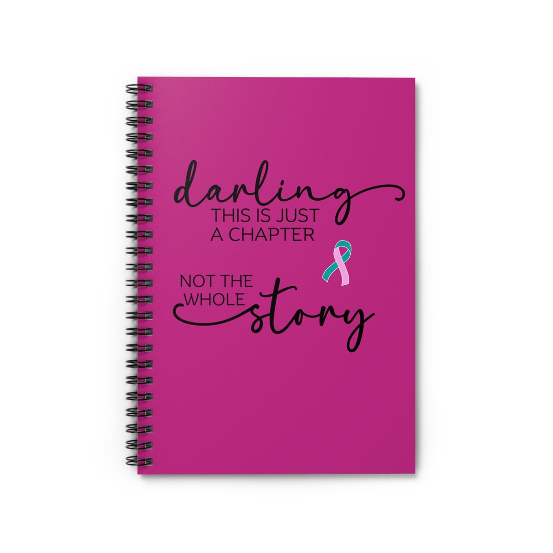 BRCA Cancer Awarenss Spiral Notebook, Gift for Breast Cancer Survivor ...