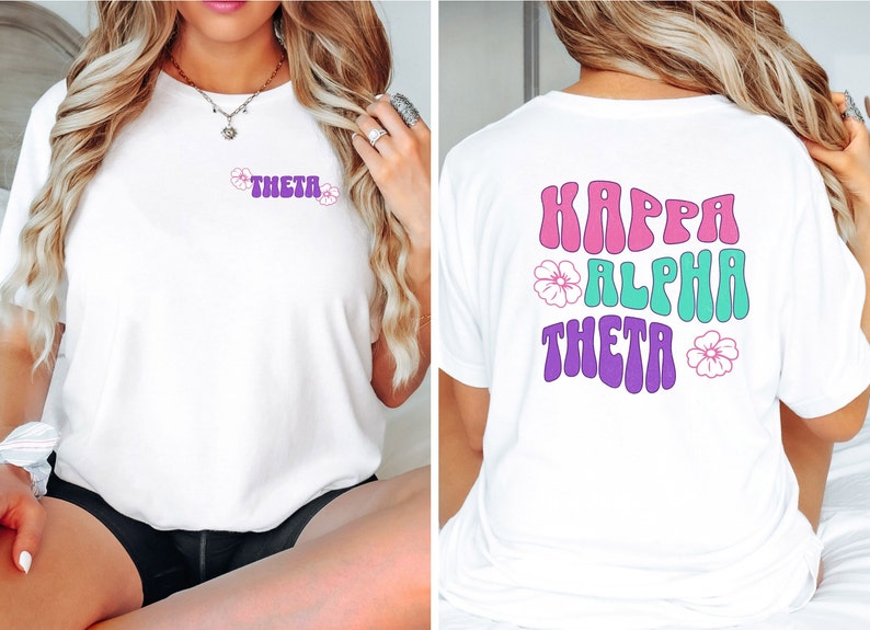 Theta Shirt, Kappa Alpha Theta Tshirt, Sorority Tshirt, Gift for ...