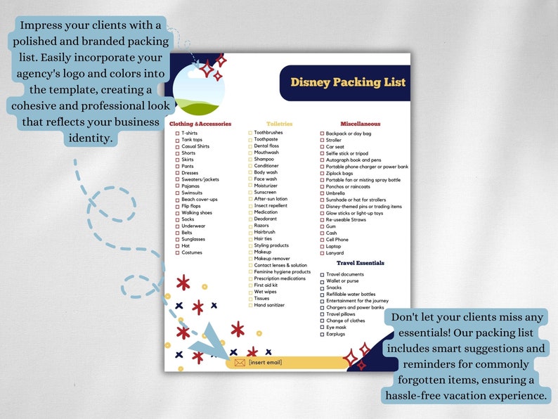 Vacation Packing List Packing List WDW Vacation Planner - Etsy